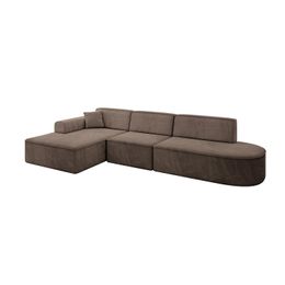 ECKSOFA Ottomane Links IREA-L2-v3 - 327x165x77 cm Braun