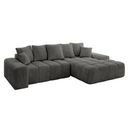 ECKSOFA Ottomane Rechts ENSI-L - 267x164x69 cm Anthrazit