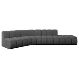 ECKSOFA modulares Sofa Brilo-L1 - 380x174x70 cm Grau
