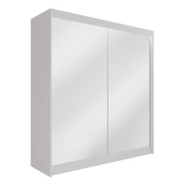 KLEIDERSCHRANK AMOHA mit LED - 200 cm - Wei&szlig;