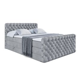 BOXSPRINGBETT BOXI8-Z KING - 120x200 - H3/H4 - Grau