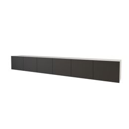 LOWBOARD ELIO-W 3x100x40x40 cm - Wei&szlig; / Schwarz