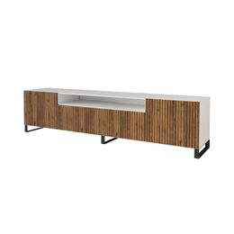LOWBOARD NOA-2-S 200x53x41 cm - Wei&szlig; / Katania