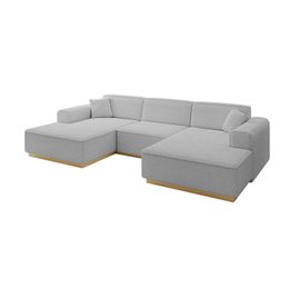 WOHNLANDSCHAFT IREA-U1-v2 - 301x165x80 cm Hellgrau