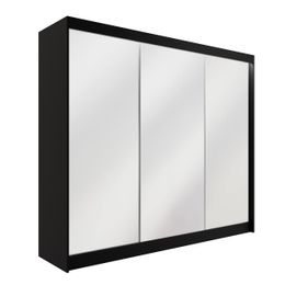 KLEIDERSCHRANK AMOHA mit LED - 250 cm - Schwarz