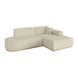 ECKSOFA Ottomane Rechts IREA-L1 - 232x165x80 cm Beige