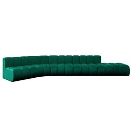 ECKSOFA modulares Sofa Brilo-L2 - 471x174x70 cm Gr&uuml;n
