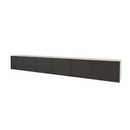 LOWBOARD NOA-2-W 3x100x40x40 cm - Wei&szlig; / Schwarz
