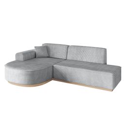 ECKSOFA Ottomane Links ARRIO-L1 - 243x171x83 cm Grau