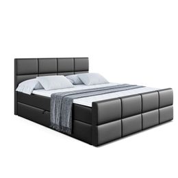 BOXBETT ARDENI-Z - 140x200 cm - H3 - Schwarz Hochglanz
