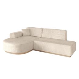 ECKSOFA Ottomane Links ARRIO-L1 - 243x171x83 cm Beige