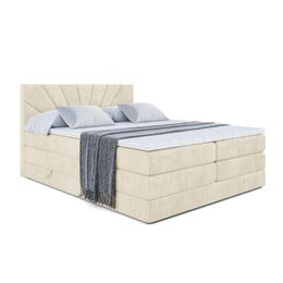 BOXSPRINGBETT MILTIO KING - 140x200 - H3/H4 - Beige
