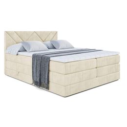 BOXSPRINGBETT BARWA KING - 200x200 - H3/H4 - Beige