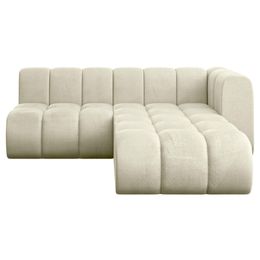ECKSOFA modulares Sofa Darnel-L1 - 205x177x70 cm Beige
