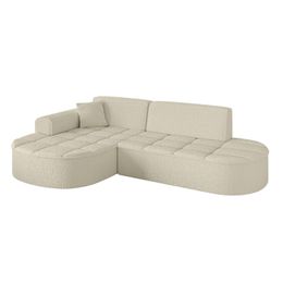 ECKSOFA Ottomane Links TARO-L1 - 243x171x79,5 cm Beige