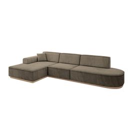 ECKSOFA Ottomane Links IREA-L2 - 328x171x83 cm Braun
