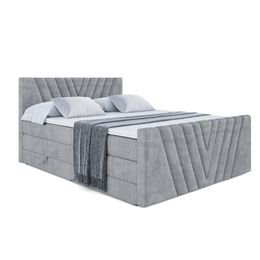 BOXSPRINGBETT ERNINA-Z KING - 180x200 - H3/H4 - Grau