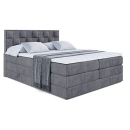 BOXSPRINGBETT ZAFIRA-BZ KING - 120 x 200 - H3/H4 - Dunkelgrau