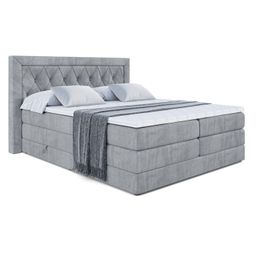 BOXSPRINGBETT NOEL KING - 180 x 200 - H3/H4 - Grau