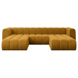 WOHNLANDSCHAFT modulares Sofa Joren-U1 - 319x177x70 cm Senfgelb