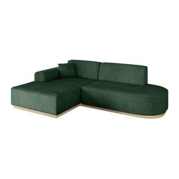 ECKSOFA Ottomane Links IREA-L1 - 232x165x80 cm Gr&uuml;n