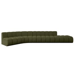 ECKSOFA modulares Sofa Brilo-L2 - 471x174x70 cm Gr&uuml;n
