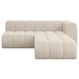ECKSOFA modulares Sofa Darnel-L1 - 205x177x70 cm Beige