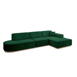 ECKSOFA Ottomane Rechts IREA-L2 - 328x171x83 cm Gr&uuml;n