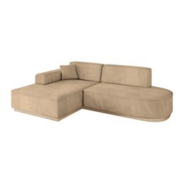 ECKSOFA Ottomane Links IREA-L1 - 234x171x83 cm Beige