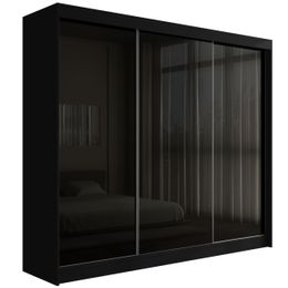 KLEIDERSCHRANK PEKA - 250 cm - Schwarz
