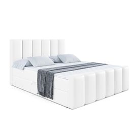 BOXBETT BOXI1-Z - 160x200 cm - H3 - Wei&szlig; Hochglanz