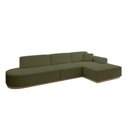 ECKSOFA Ottomane Rechts IREA-L2-v2 - 327x165x80 cm Gr&uuml;n