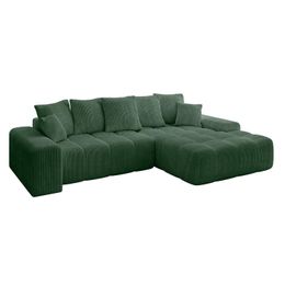 ECKSOFA Ottomane Rechts ENSI-L - 267x164x69 cm Gr&uuml;n