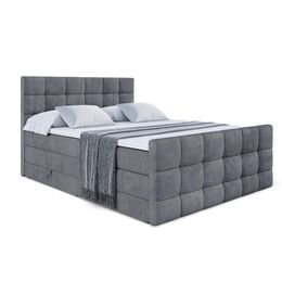 BOXSPRINGBETT APO-Z KING - 200 x 200 - H3/H4 - Dunkelgrau