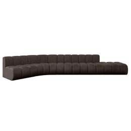 ECKSOFA modulares Sofa Brilo-L2 - 471x174x70 cm Braun
