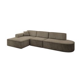 ECKSOFA Ottomane Links IREA-L2-v3 - 328x171x79 cm Braun
