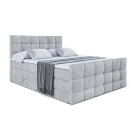 BOXSPRINGBETT APO-Z KING - 200 x 200 - H3/H4 - Hellgrau