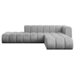 ECKSOFA modulares Sofa Zuvon-L1 - 296x177x70 cm Grau