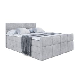 BOXSPRINGBETT ARDENI-Z KING - 160x200 - H3/H4 - Hellgrau