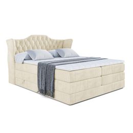 BOXSPRINGBETT VILA KING - 160x200 - H3/H4 - Beige
