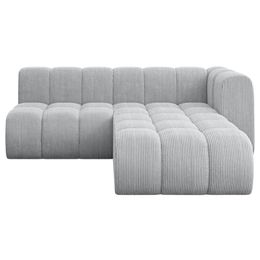 ECKSOFA modulares Sofa Darnel-L1 - 205x177x70 cm Grau