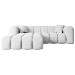 ECKSOFA Ottomane Links OLEA-L1 - 231x173x74 cm Wei&szlig;