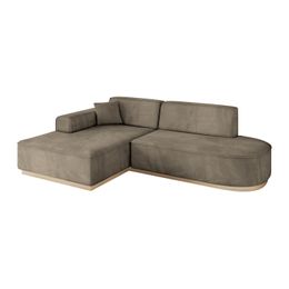 ECKSOFA Ottomane Links IREA-L1 - 234x171x83 cm Braun