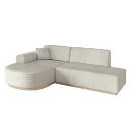 ECKSOFA Ottomane Links ARRIO-L1 - 243x171x83 cm Creme