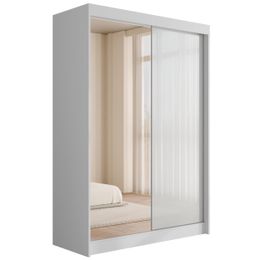 KLEIDERSCHRANK VESLI - 150 cm - Wei&szlig;