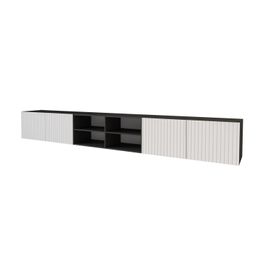 LOWBOARD KITO-W 3x100x40x40 cm - Schwarz / Wei&szlig;