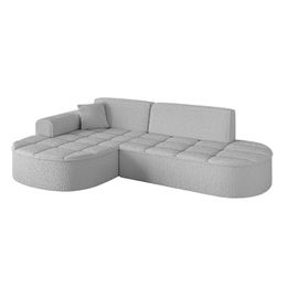 ECKSOFA Ottomane Links TARO-L1 - 243x171x79,5 cm Hellgrau
