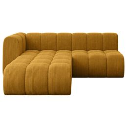ECKSOFA modulares Sofa Darnel-L1 - 205x177x70 cm Senfgelb