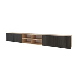 LOWBOARD KITO-W 3x100x40x40 cm - Artisan / Schwarz