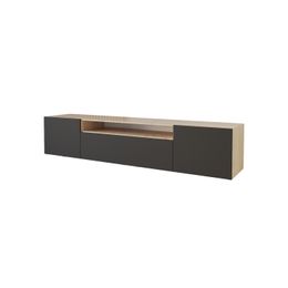 LOWBOARD ELIO-W 200x40x41 cm - Artisan / Schwarz